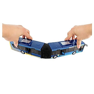 Daron MTA New York City Bus 16" Articulated Bus RT8571 Toy, Blue , Brown