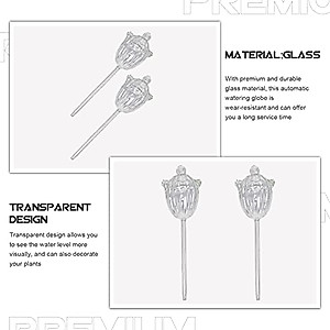 Yardwe House Plants House Plants Indoors Live 2pcs Practical Bonsai Plant Watering Globe Clear Glass Watering Device Cute Shape Waterer Bulb House Plants Plant Watering Globes