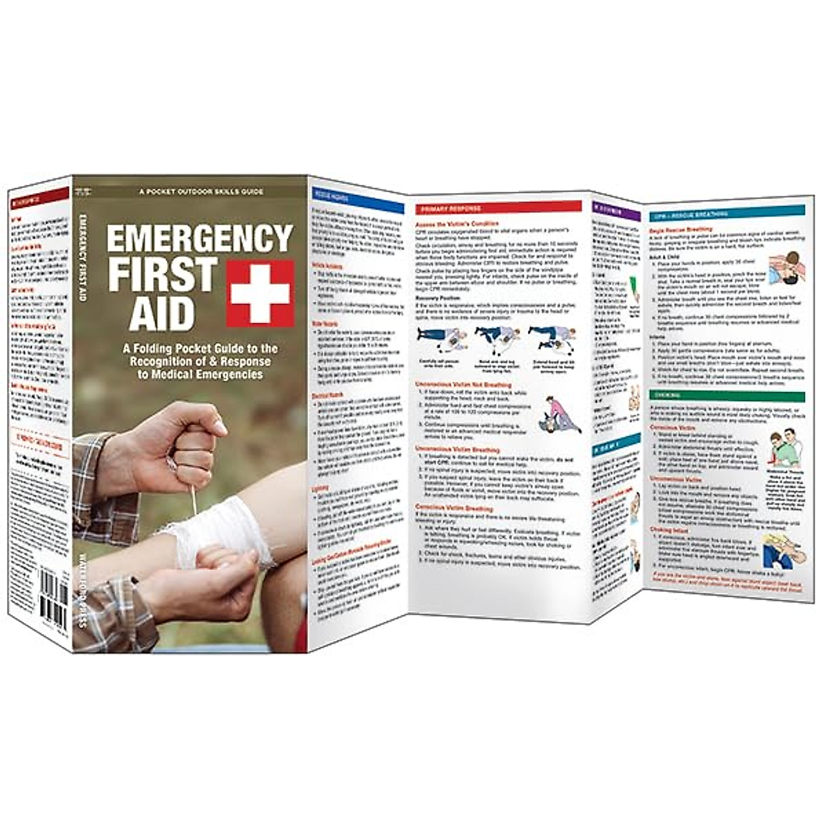 Emergency First Aid: A Folding Pocket Guide to the Recognition of & Response to Medical Emergencies (Outdoor Recreation and Survival)
