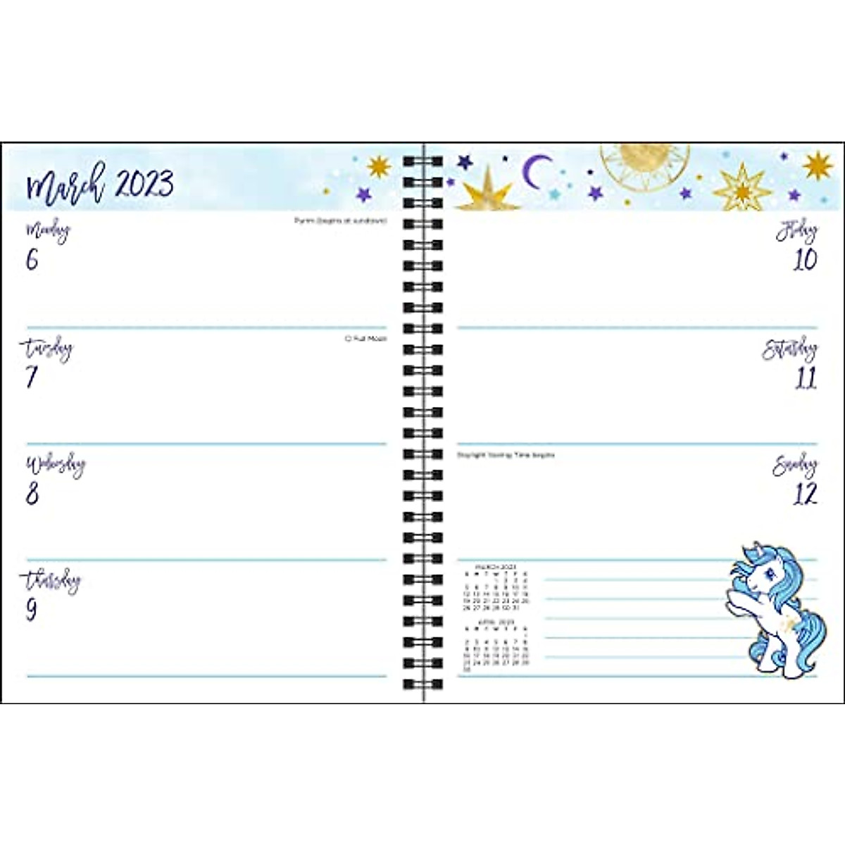 My Little Pony Retro 16-Month 2022-2023 Monthly/Weekly Planner Calendar