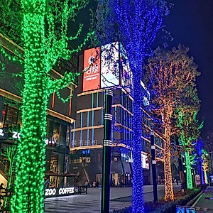 LIUPENGWEI Solar Lights Outdoor, (100 LED 8 Modes) Solar Garden Lights, 12m Copper Wire Solar String Lights, Waterproof For Halloween, Christmas, Tree, Garden, Home, Wedding, Party Fairy Lights garden