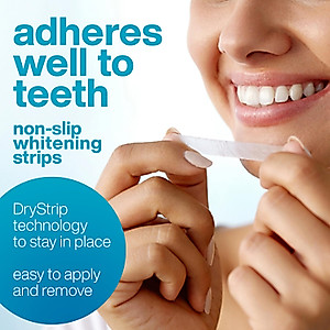 AquaSonic Professional Teeth Whitening Strips - Enamel Safe Teeth Whitening with Hydrogen Peroxide - Easy to Use, Non-Slip, Affordable & Effective (Unflavored)