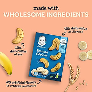 Gerber Snacks for Toddler Animal Crackers, Cinnamon Graham, 6 Ounce Pouch (Pack of 4)