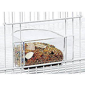 64" Extra Large Wrought Iron Breeding Flight Canary Parakeet Cockatiel Lovebird Finch Cage Side Nesting Doors with Removable Rolling Stand