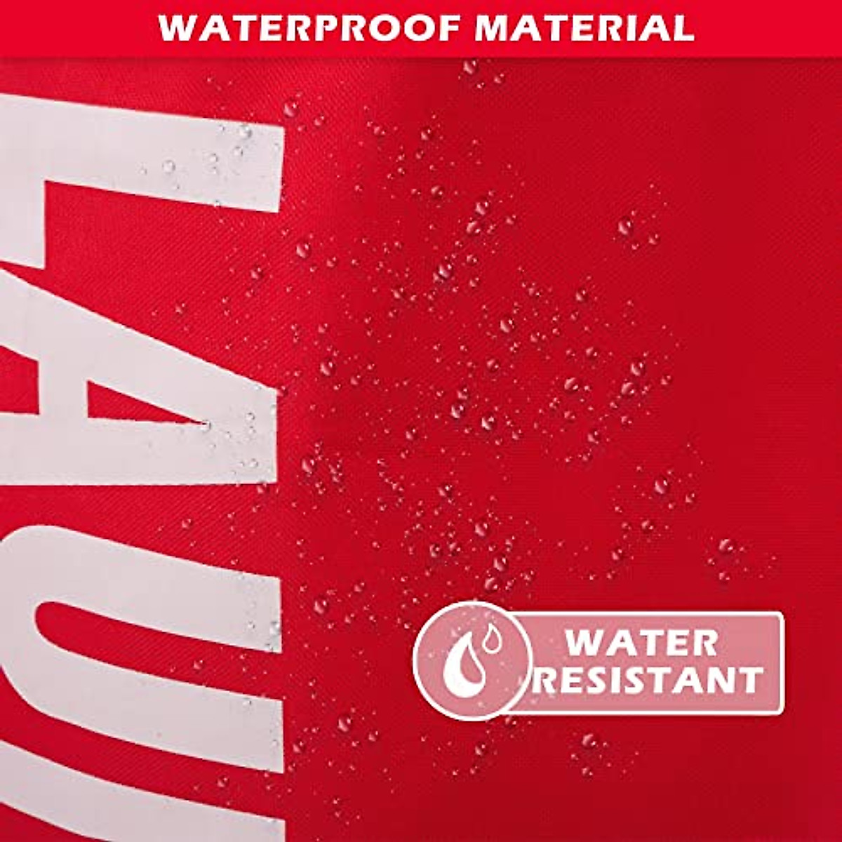 YOUDENOVA 82L Large Laundry Hampers with Handles, Collapsible Tall Clothes Baskets, Washing Bag for Bathroom, Bedrooms, College Dorm (Red)