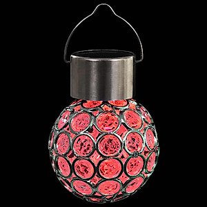 KTHLBRH (Fast Shipments) LED Landscape Ball Lamp Energy Saving for Yard Garden Patio Path Driveway Pathway Home Decoration Hanging Solar Lamps 8 pcs LED Lights RGB