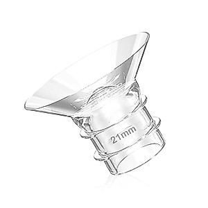 QIUXQIU Wearable Breast Pump Accessories Replacement Parts Flange Inserts 21mm for QIUXQIU 24mm Breast Pump BPA-Free (21mm)