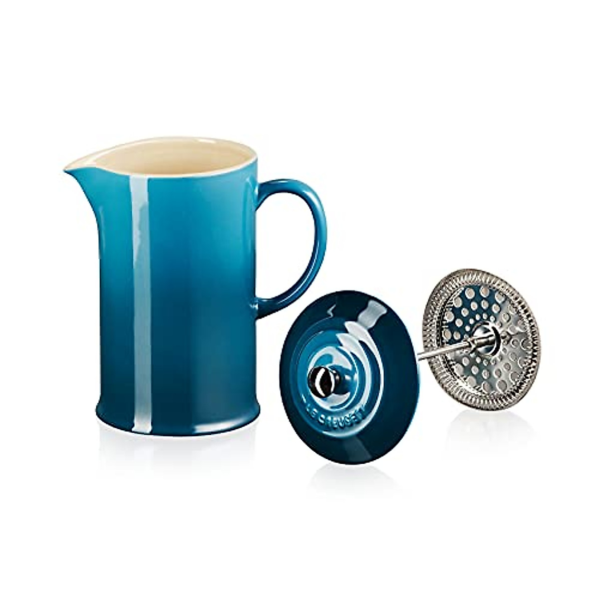Le Creuset Stoneware French Press, 34 oz., Deep Teal