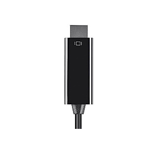 Monoprice USB C to HDMI 3.1 Cable - 5Gbps, 4K@30Hz, Type-C, Mirror or Expand You PC Display, 9 Feet, Black