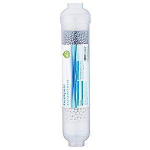 Geekpure 10-inch Inline Alkaline Replacement Water Filter Cartridge pH+ for Reverse Osmosis RO System -1/4”Thread
