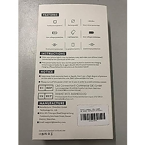 NEWDERY Battery Case for Galaxy Note 20 Ultra 10000mAh, Fast Charging & Qi Wireless & Android Auto Supported, Extended Backup Charger Case for Samsung Galaxy Note 20 Ultra 5G (6.9") Black