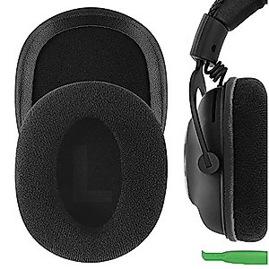 Geekria Comfort Velour Replacement Ear Pads for Logitech G Pro, G Pro X, G433, G233 Headphones Earpads, Headset Ear Cushion Repair Parts (Black)