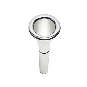 Geesatis Silver Plated Horn Mouthpiece Deep Cup Mouth Horn Standard Horn Mouthpiece