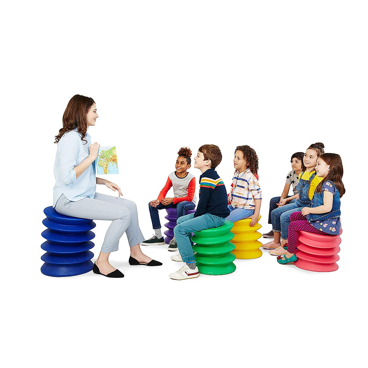 KidsErgo Ergonomic Stool for Active Sitting (Purple)