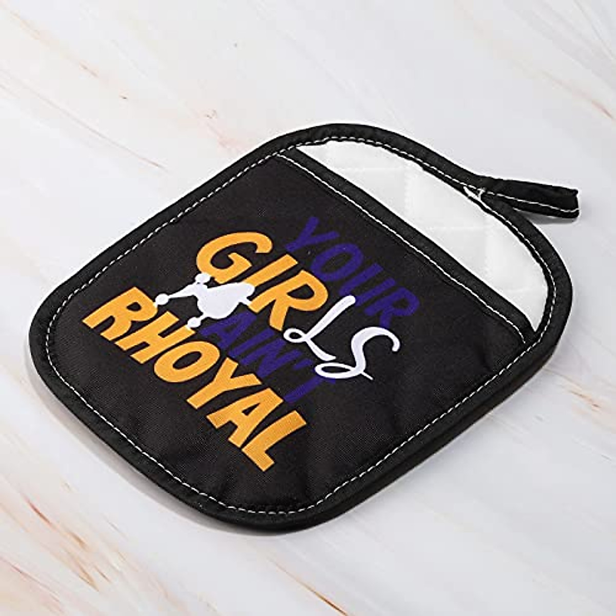 G2TUP Sigma Gamma Rho Sorority Oven Mitts Heat Resistant Your Girls Ain’t Rhoyal Kitchen Decor SGRho Sorority Gift (Your Girls Ain’t Rhoyal)