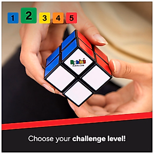 Rubik's Cube Mini, Original 2x2 Rubik's Cube, Puzzle Fidget Cube, Fidget Toy, Brain Teasers, Stocking Stuffers, Christmas Gifts for Teens, for Ages 8+