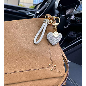TX-INNO AUTO Crystal Car Keychain for Women with Sparkly Rhinestone Heart Shape Keychains Accessories, Cute keychain for Girls, Birthday Christmas Easter Valentines Day Mothers Day Gifts