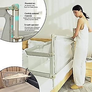 SRDCAIM 3 in 1 Baby Bedside Sleeper, Bed Side Baby Bassinet,Portable Crib,Breathable and Visible mesh Window,Soft Washable Liner Cover and Sturdy Aluminum Alloy,Baby bassinets Bedside Sleeper