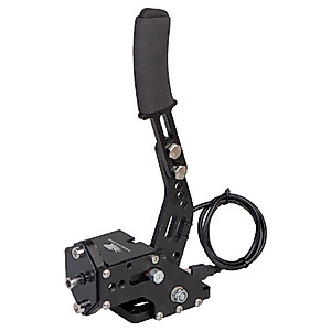 Ubrand HB-03B-BK 16-bit PC Game USB Handbrake with Plate for Racing Games, Compatible with Logitech G27 G29 Simulate Linear Handbrake, 11.8 inch High (Only PC System, 10 x 20 x 30, Black