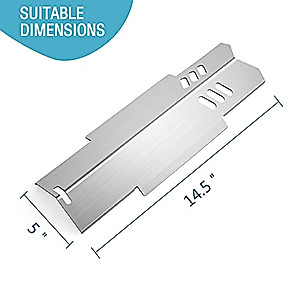 STCNADCR Grill Replacement Parts Heat Plate for Dyna-Glo DGC350CNP-D DGF350CSP DGF350CSP-D Dyna-Glo DGC350,Heavy Duty Stainless Steel Grill Flavorizer Bars 2PCS