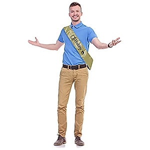 BroSash Bachelorette & Bachelor Party Sash - "Wifey" & "Hubby" Groom, Bride to Be Supplies 2 pcs Set Best Wedding Gifts Bridal Shower Decorations Engagement Favors Miss to Mrs. Gift Kit Just Married