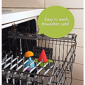 Lalaboom 3-in-1 Splash Ball And Educational Pop Beads Bath Toy - 12 Pieces - Ages 12 Months to 4 Years - BL510