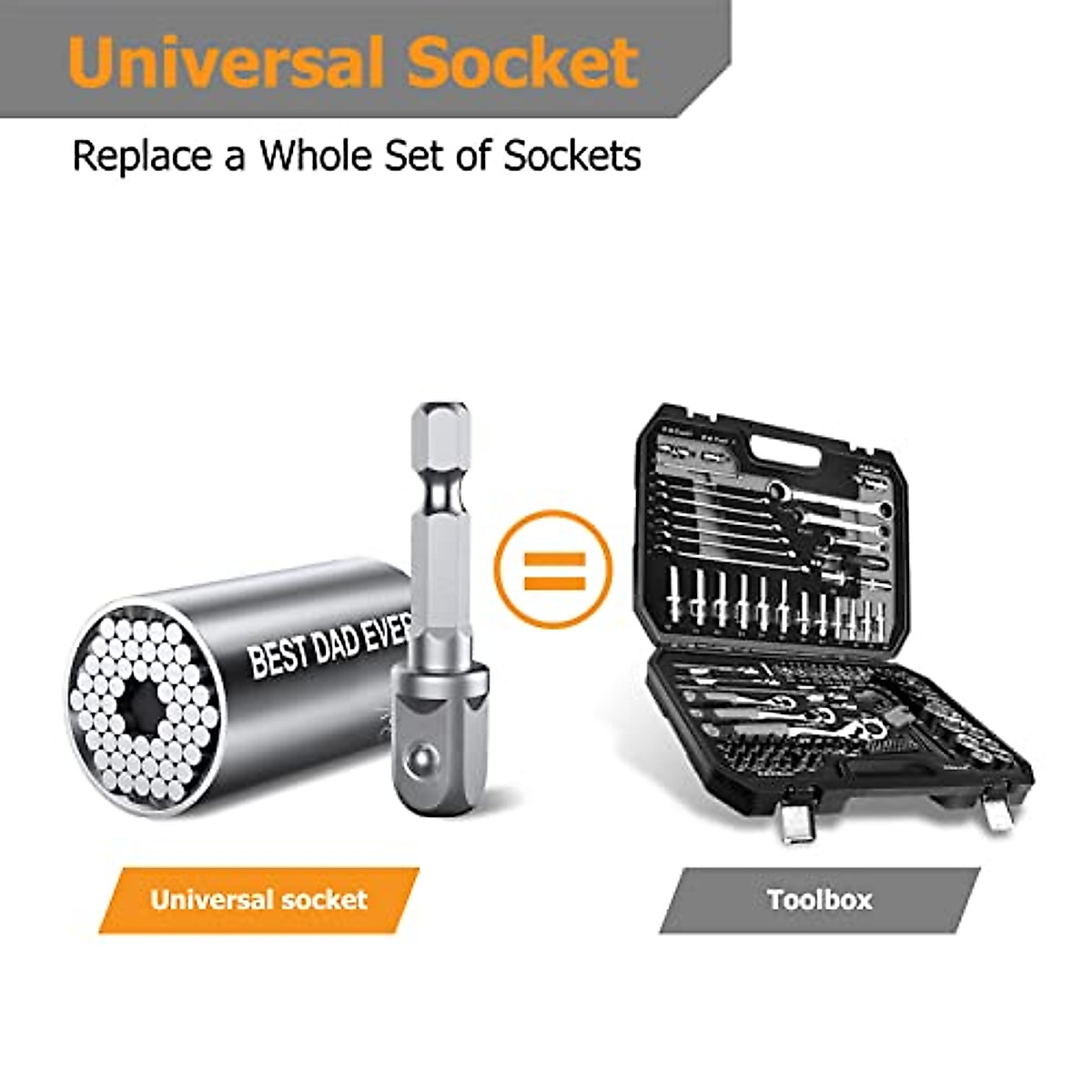 Stocking Stuffers for Men, Gifts for Men, Super Universal Socket Tools, Christmas Gifts for Dad Who Have Everything, Cool Gadgets for Him Father Husband Boyfriend Grandpa, Unique Tool Gifts for Men