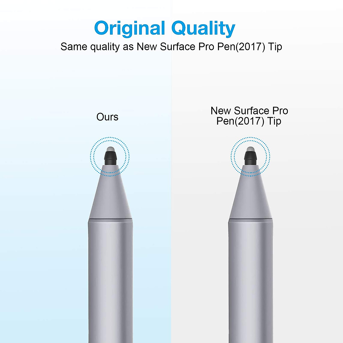 HB Pen Tips, Original Refill Replacement for Microsoft Surface Pen Model 1776(EYU-00009)，Surface Pro 4 Pen - 3Pack