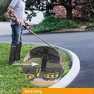 Leg Gaiters Waterproof Snow Boot Gaiters for Snowshoeing, Hiking, Hunting, Running, Motorcycle Anti-Tear Oxford Fabric, TPU Instep Belt Metal Shoelace Hook Adjustable top Buckle Strap for (Black, XL)