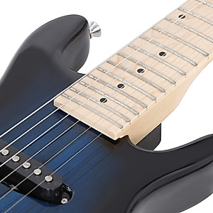 Saturnpower 30" Beginner Electric Guitar with 5W Amp and Accessories Pack Guitar Bag for Kids/Girls/Boys/Beginners (Blue)