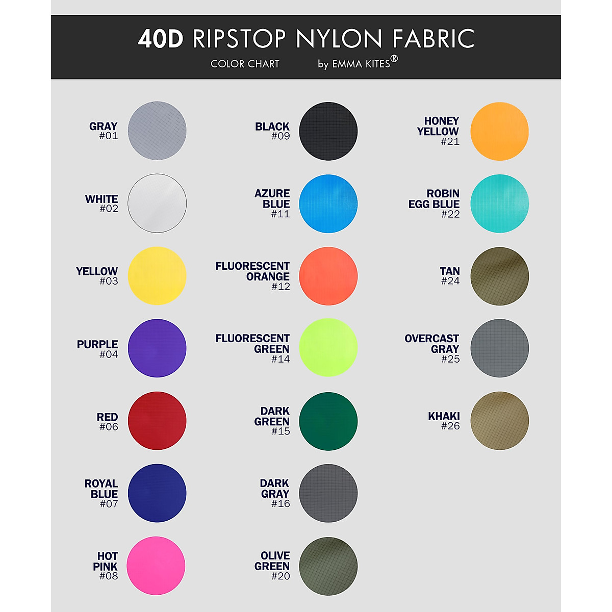 emma kites Tan Ripstop Nylon Fabric 40 Denier, Pre-Cut Piece 1-Yard: 60"x36", Ultra-Light Airtight PU Coating Water Repellent