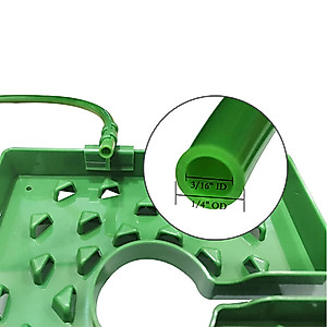 Premium Ultra Flex 100-Foot Roll of Flexible Drip Irrigation & Hydroponic Gardening Micro Tubing 1/4" OD x 3/16" ID, Green Color