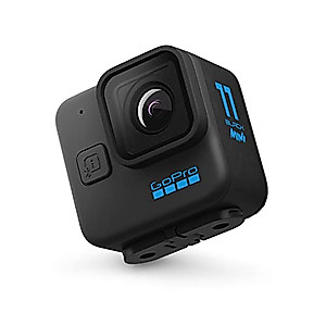GoPro HERO11 Black Mini - Compact Waterproof Action Camera with 5.3K60 Ultra HD Video, 24.7MP Frame Grabs, 1/1.9" Image Sensor, Live Streaming, Stabilization (Renewed)