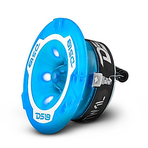 DS18 PRO-TW1L 3.8" RGB Aluminum Super Bullet Tweeter - 1" Voice Coil, Polycarbonate Body and Bullet, 400W Max, 200W RMS, 4 Ohms, Built in Crossover - PRO Tweeters are The Best - 2 Speakers