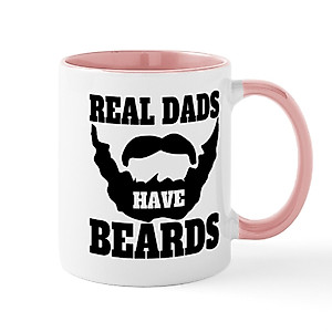 CafePress Real Dads Have Beards Mugs Ceramic Coffee Mug, Tea Cup 11 oz