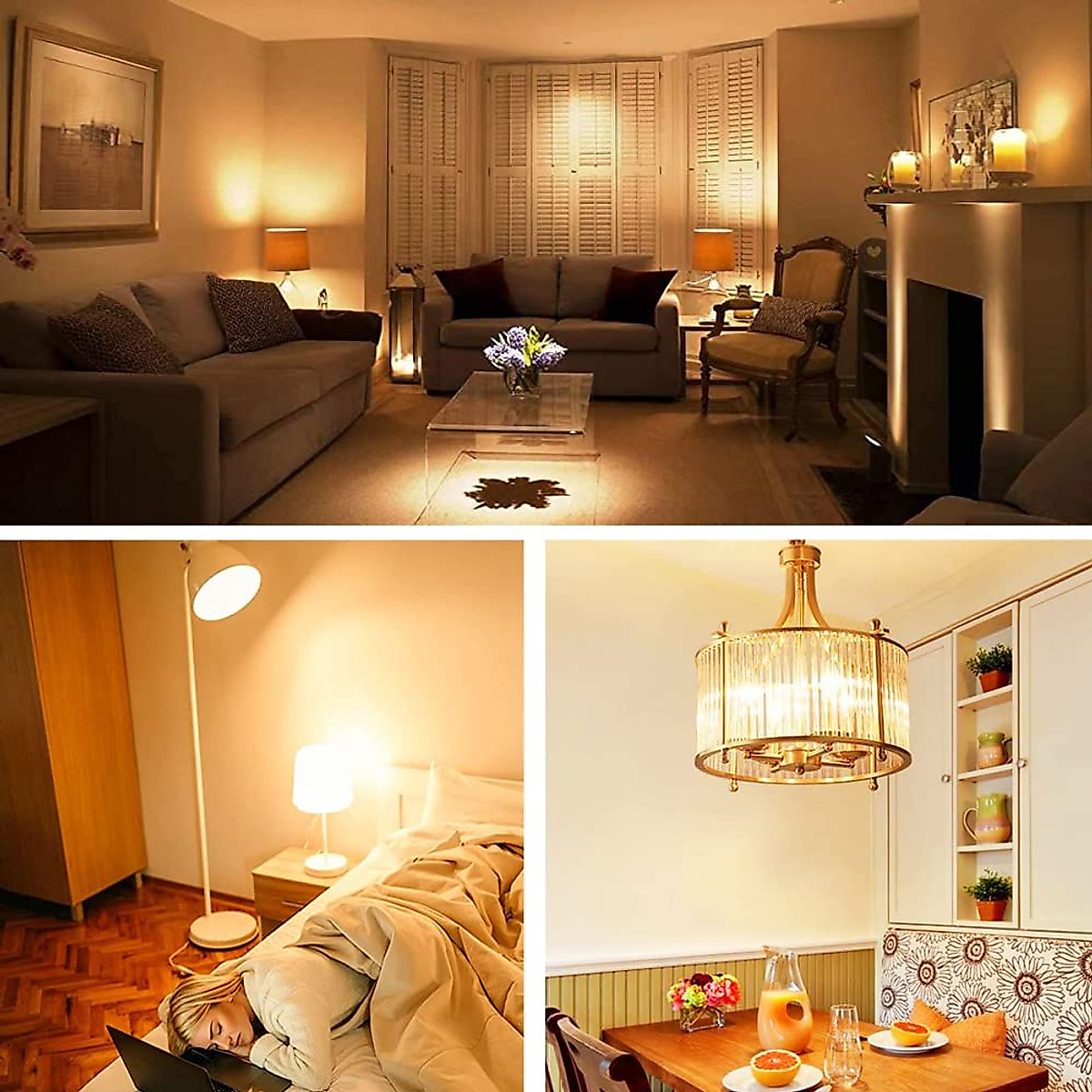 BA15D Led Light Bulbs 120V Dimmable 7W Double Contact Bayonet Base, 75W JD Type T3/T4 Halogen Equivalent, BA15D LED Bulb 3000K Soft Warm White for Sewing Machine Pendants Wall Light