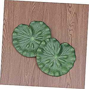 NOLITOY Lotus Leaves 30 Pcs Fleur De Lis Decor Green Decor Green Plants Mask Lilly Pads Artificial Lily Pads Artificial Leaves Artificial Plants Artificial Leaf Water Lotus Pool