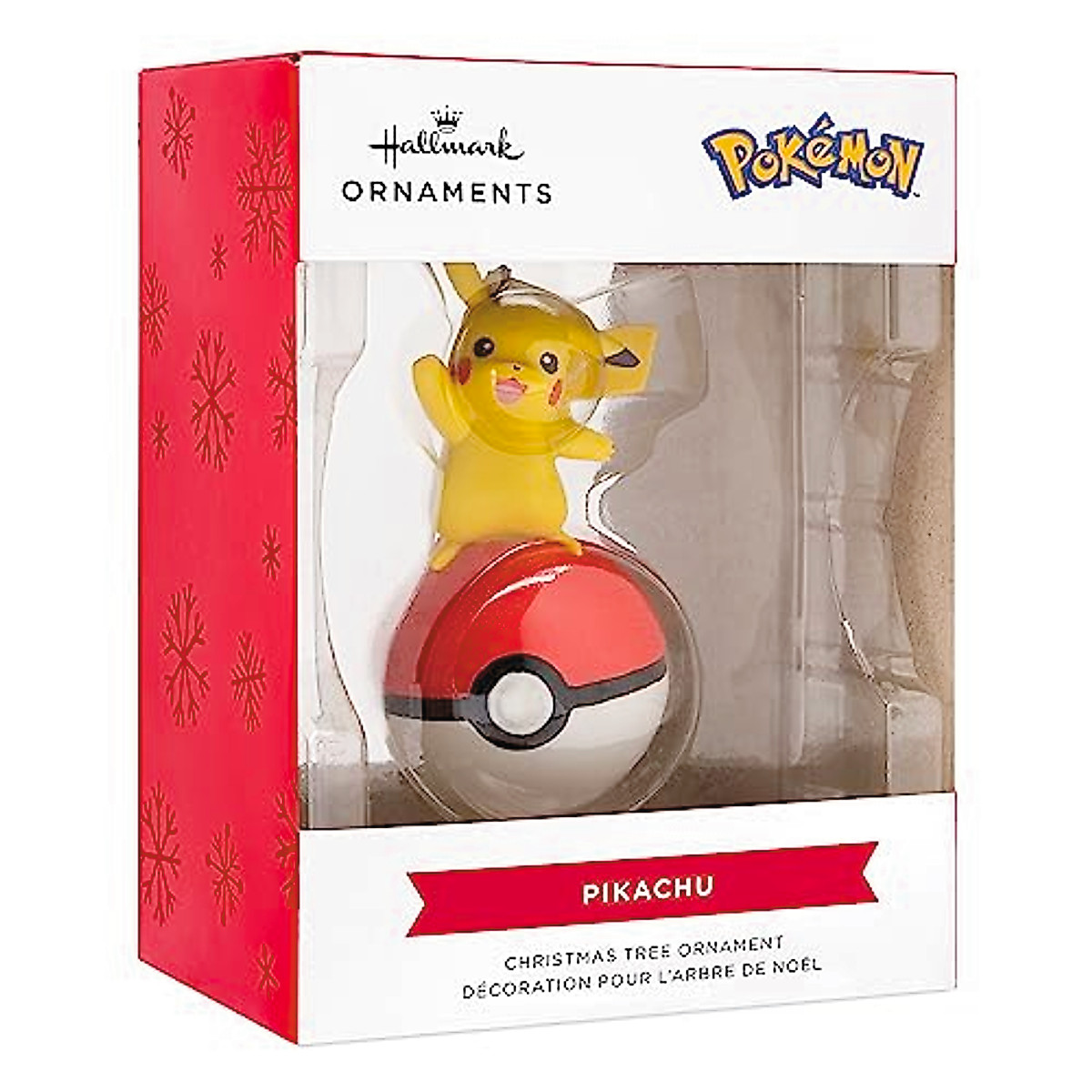 Hallmark Pokémon Pikachu on Poké Ball Christmas Ornament