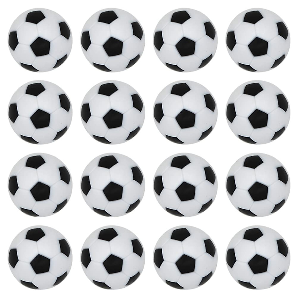 BQSPT 32mm Foosball Balls Foose Balls Table Soccer Game Replacement Foosballs 16pcs,Foosball Balls Official 32mm Mini Table Footballs Ball Accessory Black(16 Pack)