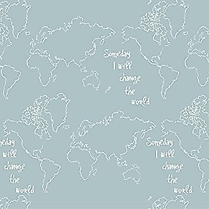 Swaddle Blanket, Boutique Muslin Blankets for Girls & Boys, Baby Receiving Swaddles, Ideal Newborn & Infant Swaddling Set, Perfect Shower Gifts, 2 Pack (World Map + Someday)