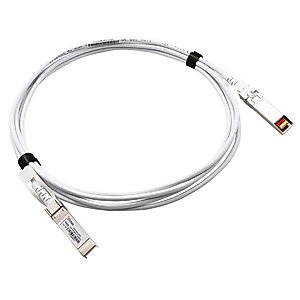 [White Colored] 25GbE SFP28 DAC Twinax Cable, 3.0 Meter 25GBASE-CR SFP28 Passive Copper Cable, Compatible for Mellanox MCP2M00-A003, Netgear, Supermicro,TP-link, Open Source Switches