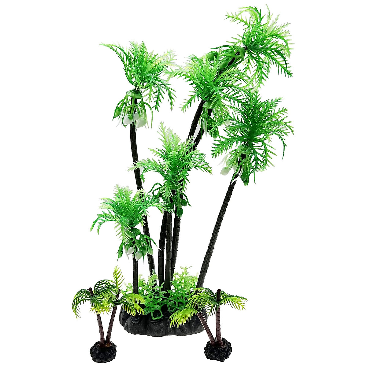 Woohome Miniature Trees Mixed Model Trees, Model Train Scenery Architecture Trees Fake Trees for Building Model, Model Scenery with No Bases for DIY Crafts (3 PCS)