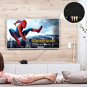 HDMI to RCA Converter, HDMI to AV 3RCA CVBs Composite Video Audio Converter Adapter Supports PAL/NTSC for TV Stick, Roku, Android TV Box, DVD ect