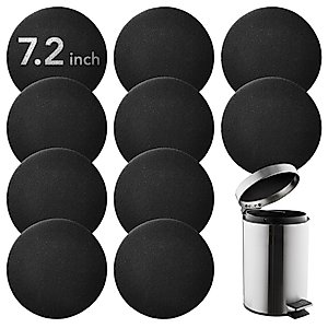 UOU 10 Pack Charcoal Filters for Kitchen Compost Bin,7.2inch Compost Bin Filters Charcoal Replacement,Thickening Activated Charcoal Filter for Compost Bucket Compost Pail