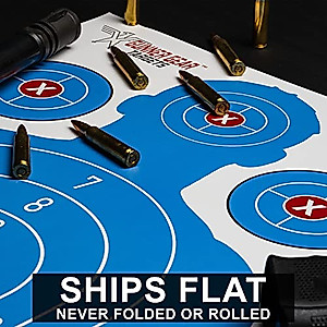 Gunner Gear 25 Pack 12 x 18 Inch Shooting Targets Paper Gun Range Targets for Shooting Handgun Easy to See Silhouette Gun Targets for Shooting Range BB Gun Targets Airsoft Target Indoor Or Outdoor