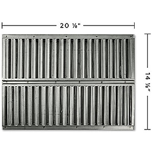 Music City Metals 99511 Stainless Steel Heat Plate Replacement for Select Ducane Gas Grill Models