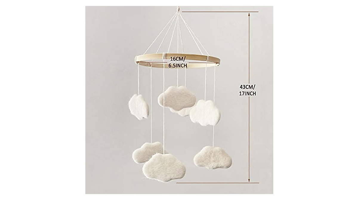 Boho Baby Mobile for Crib - Gender Neutral Decor