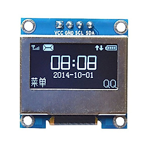 CoCocina 0.96 Inch 4Pin Blue Yellow Iic I2C OLED Display Module Geekcreit for Arduino - Products That Work with Official Arduino Boards
