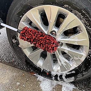 brushdepot Car Wash Brush - Safe and Soft Polypropylene Fibers for All Wheel Types