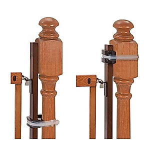 Summer Banister to Banister Gate Mounting Kit - Fits Round or Square Banisters, Accommodates Most Hardware & Pressure Mount Baby Gates up to 37 Tall, Gate Sold Separately (Pack of 4)